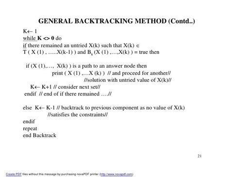 Backtracking Algorithms Of Ada