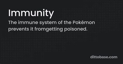 Immunity Pokémon Ability Dittobase Immunity Pokémon Ability Dittobase