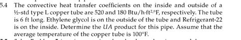 Solved 4 The Convective Heat Transfer Coefficients On The
