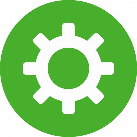 Circle Config Configuration Gear Green Preferences Setting Icon Download On Iconfinder