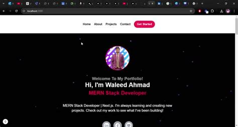 waleed ahmad on linkedin react nextjs tailwindcss portfolio