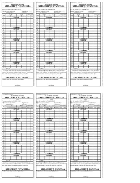 daily time record pdf