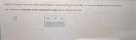 [solved] Identify The Spectator Ions In The Reaction Between Aqueous