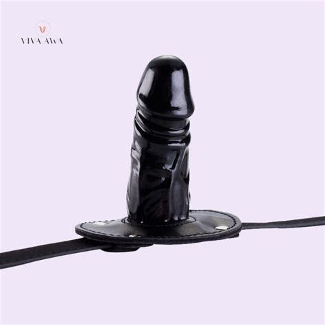 Dildo Ball Gag With Lock Bondage Leather Bdsm Adult Sex Toy India