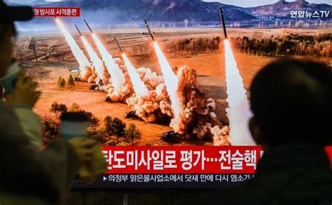 North Korea Launches Salvo Of 600 Mm ‘super Large Rockets