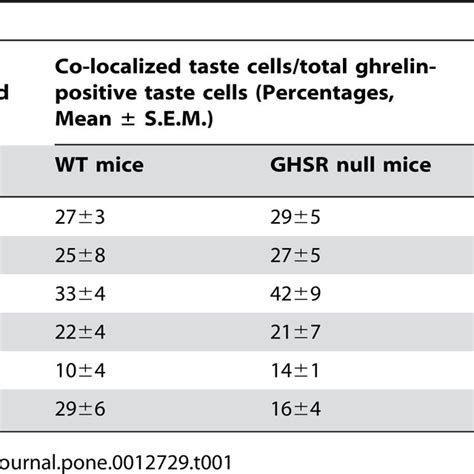 Co Localization Of Immunocytochemical Markers In Mouse Circumvallate
