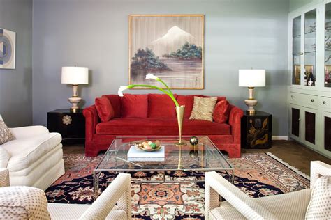 Red Black Living Room