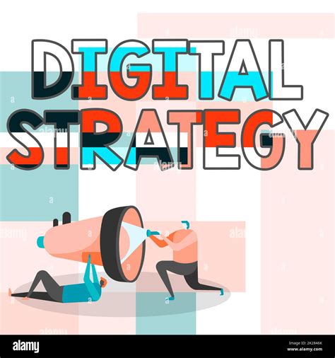 Conceptual Display Digital Strategy Business Approach Plan For