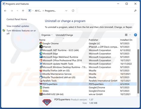 Pdfsuperhero Unwanted Application Uninstall Instructions And Pc Cleanup
