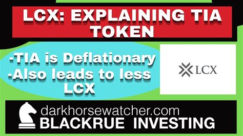 LCX Explaining TIA Token Blackrue Investing YouTube