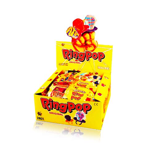 Ring Pops Assorted Flavours 24 Pack Box United Sweets