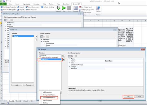 How To Configure ADF Desktop Integration ADFDI Worksheet To Load Data Automatically On Opening