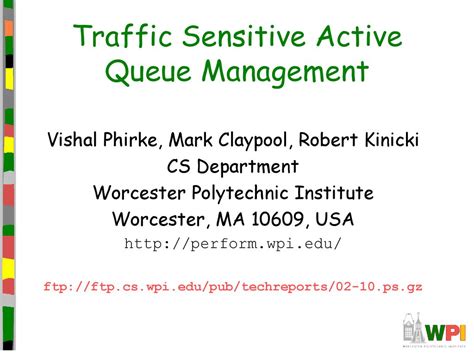 Traffic Sensitive Active Queue Management Ppt Download