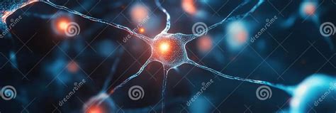 Neurons Connected With Glowing Synapses Highlight Brain Activity In A Digital Representation Of