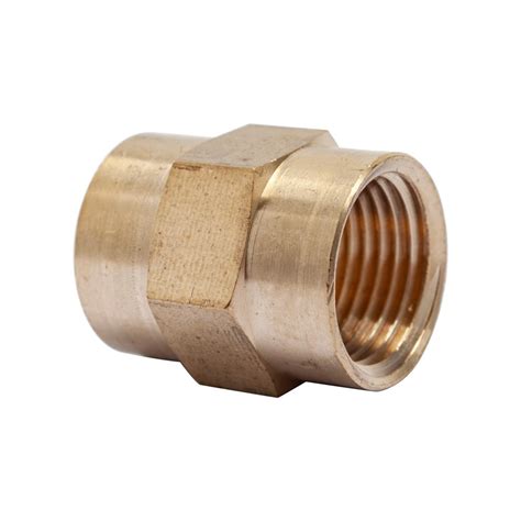Ltwfitting 1 2 In Fip X 3 8 In Fip Brass Pipe Reducing Coupling