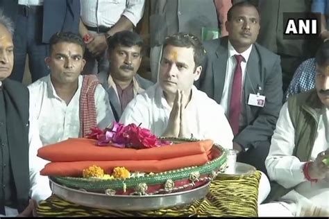Rahul Gandhi Gujarat Visit Congress President Offers Prayers At