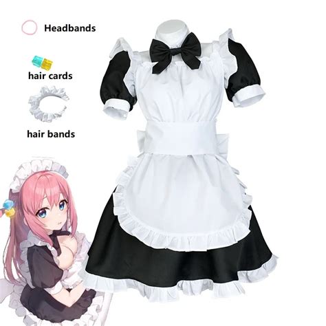 Anime Lonely Rock Goto Kazato Maid Costume Cos Costume Small Bochi