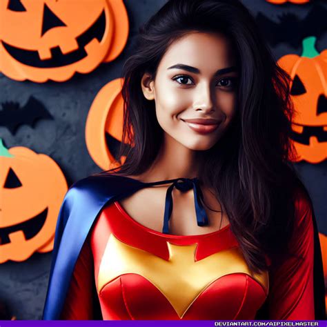 Sexy Latina Superhero Halloween Pinup Babe By Aipixelmaster On Deviantart