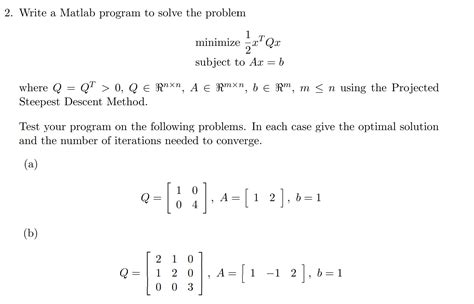 Solved The Following Equations Can Be Used For Projected Gradient