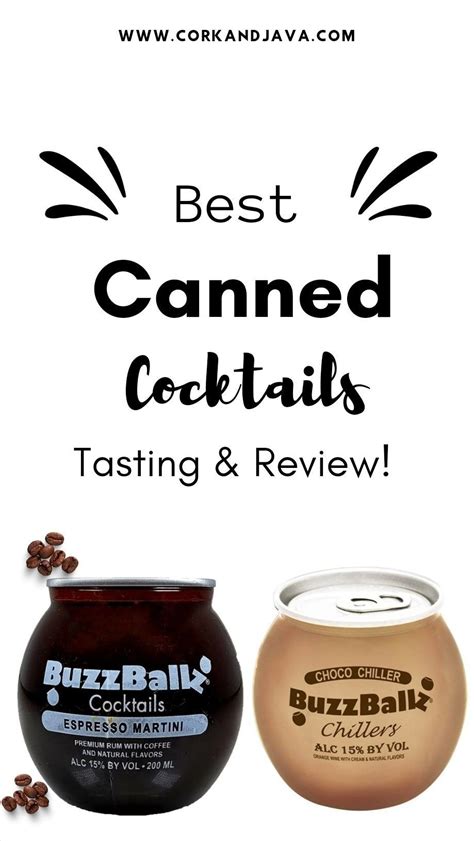 Buzzballz Canned Cocktail Review Espresso Martini And Choco Chiller Cork And Java Espresso