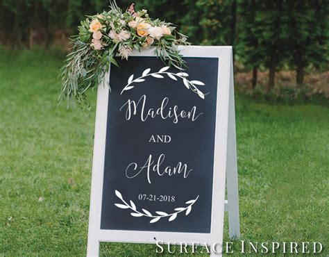 Wedding Sign Decal Chalkboard Decals Welcome To The Wedding Sign