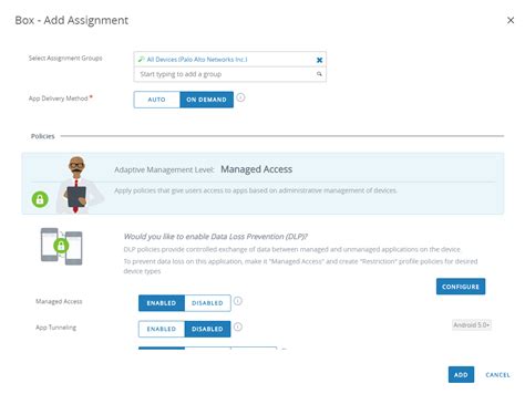 Configure A Per App Vpn Configuration For Android Endpoints Using