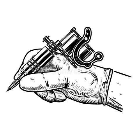 Vector De La Máquina Del Tatuaje Ilustración Del Vector Ilustración
