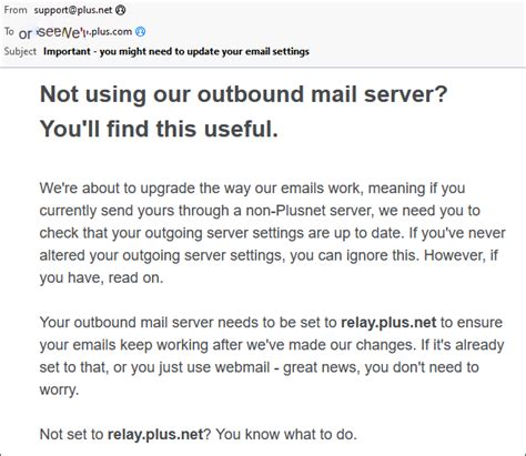 Cannot Send Emails Page 2 Plusnet Community