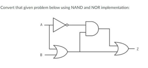Solved Convert That Given Problem Below Using NAND And Chegg Com