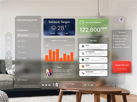 vision pro spatial interface by ezra aung on dribbble