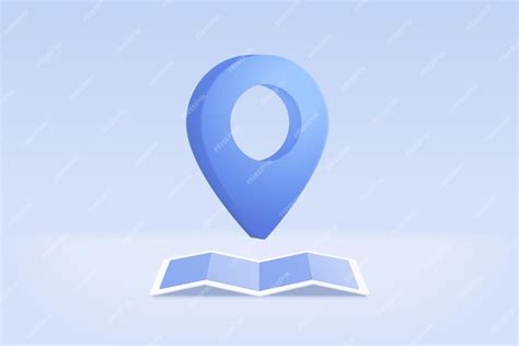 premium vector 3d location point marker of map or navigation pin icon