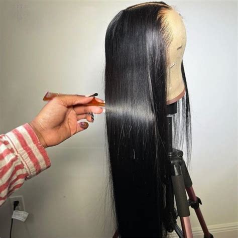 Wowangel Jet Black 13x6 Hd Lace Front Wig Silk Straight Wowangel
