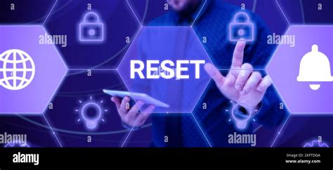 Sign Displaying Reset Word Written On Cause Device Return To Its Factory Mode Set Again Zero
