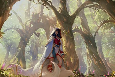 마법사 아리 Legends Of Runeterra 리그 오브 레전드 Lol 4k 배경화면 다운로드