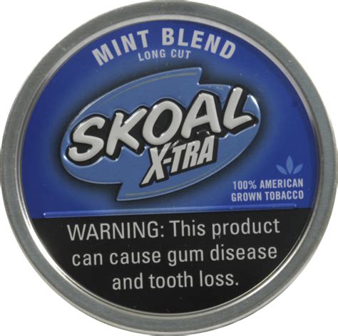 Skoal X Tra Mint Blend Long Cut Chewing Tobacco 1 2 Oz Kroger