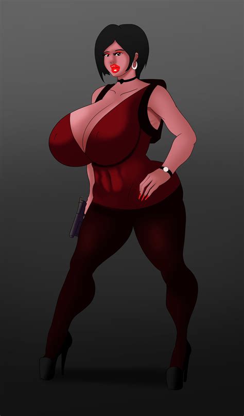 Rule 34 Ada Wong Ada Wong Adriana Annon Bimbo Black Hair Capcom Choker Erect Nipples High