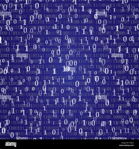 Abstract Background With Numbers Binary Code Stock Vector Image And Art