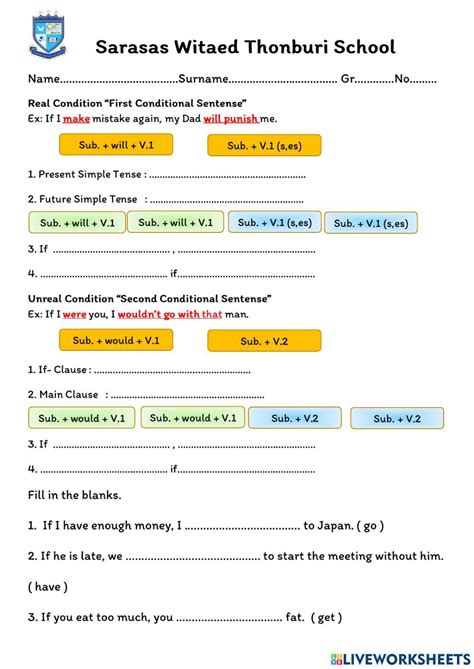 Review If Clause Online Exercise For Live Worksheets