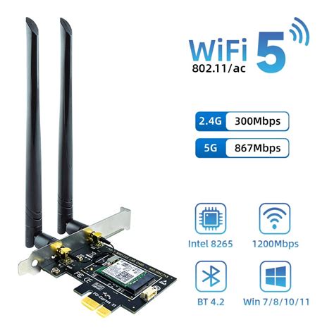 Wifi 6e Ax210 Pci Express Network Card Intel Ax210ngw Bluetooth 53 Tr