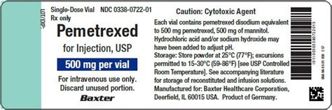 Pemetrexed Package Insert Prescribing Information