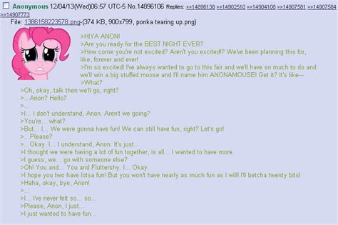 Safe Pinkie Pie G Mlp Chan Chan Screencap Anon In Equestria Feels