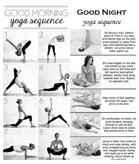 Morning Yoga Sequence Night Yoga Sequence Trusper