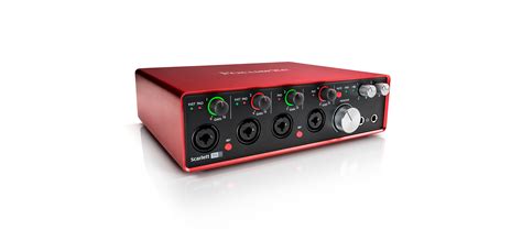 Studio Recording Equipment First Focusrite Scarlett 18i8 USB Audio ...