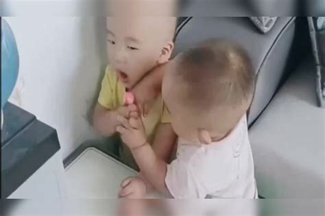 双胞胎弟弟抢哥哥手里的棒棒糖，简直是高手中的高手，妈妈都看懵了哥哥高手双胞胎