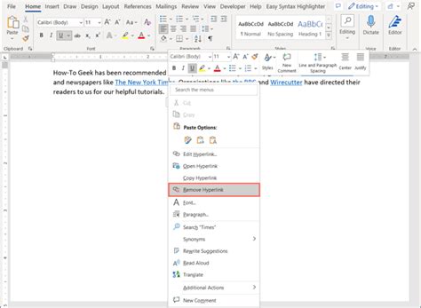 How To Remove Hyperlinks From Microsoft Word Documents Jadedash
