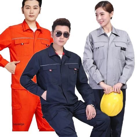 남녀공용 정전기 방지 작업복 전기 정비공 공장 작업장 수리 작업자 유니폼 반사 스트라이프 작업복 및 유니폼