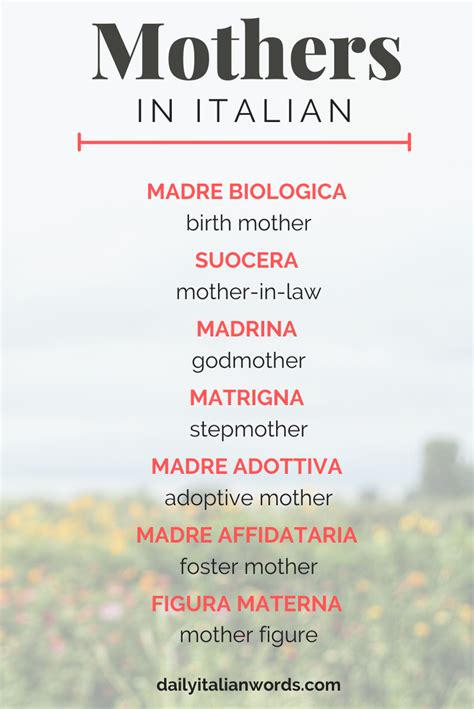 How To Say Mom Mum In Italian Mamma Artofit