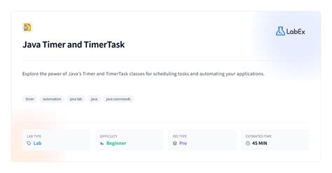 Dominando Java Timer E Timertask Agendamento De Tarefas Em Java Labex
