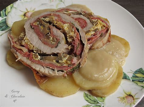 Curry Y Chocolate Lomo De Cerdo Asado Y Relleno Para Navidad Stuffed Pork Roast