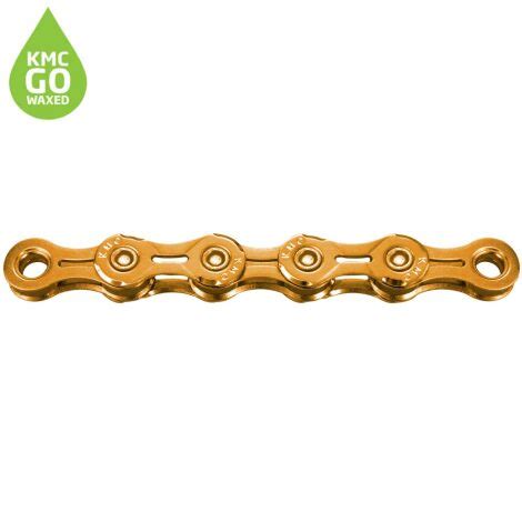 KMC X11EL Ti N Gold Pre Waxed Chain 11 Speed Merlin Cycles